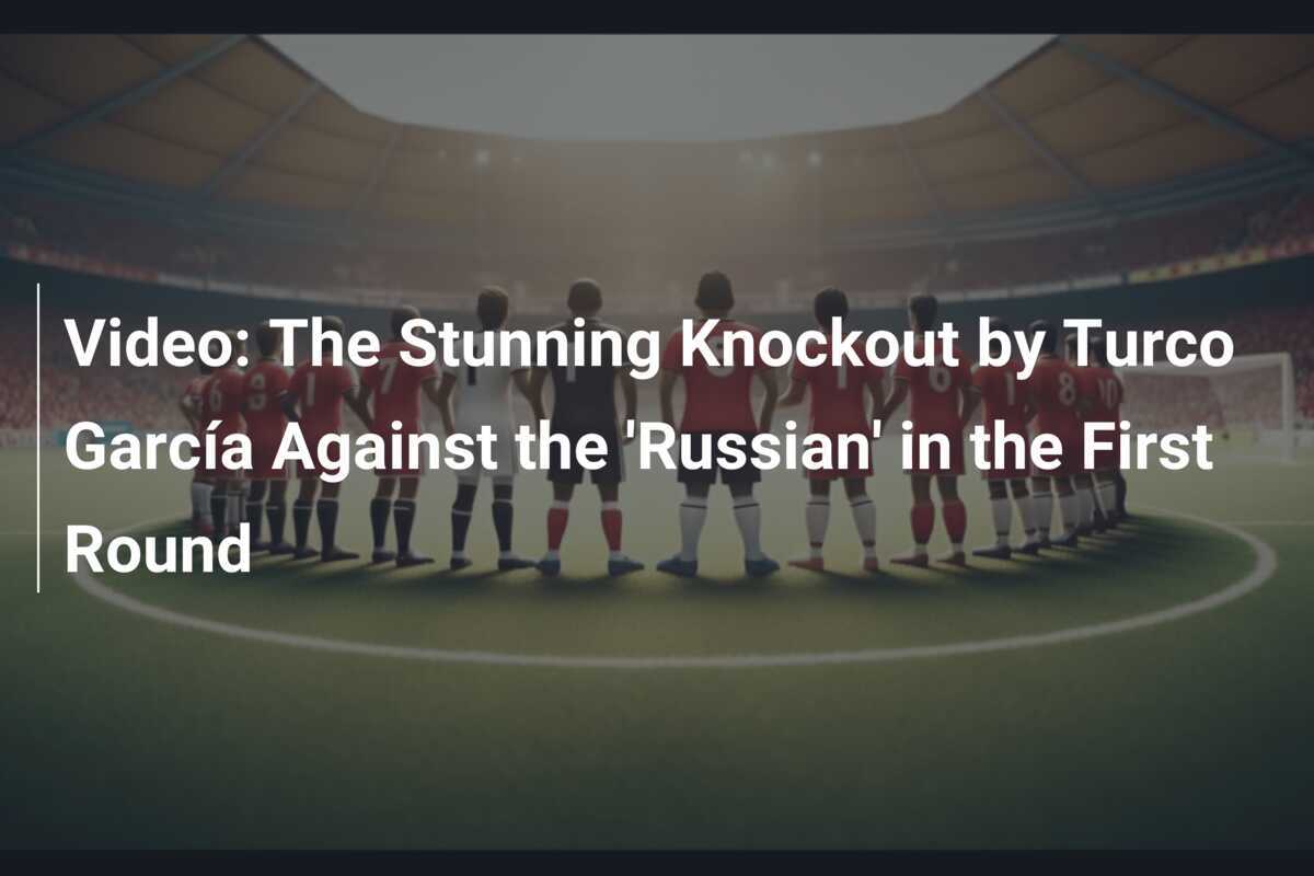 Video: El Asombroso Nokaut de Turco García Contra el 'Ruso' en la ...