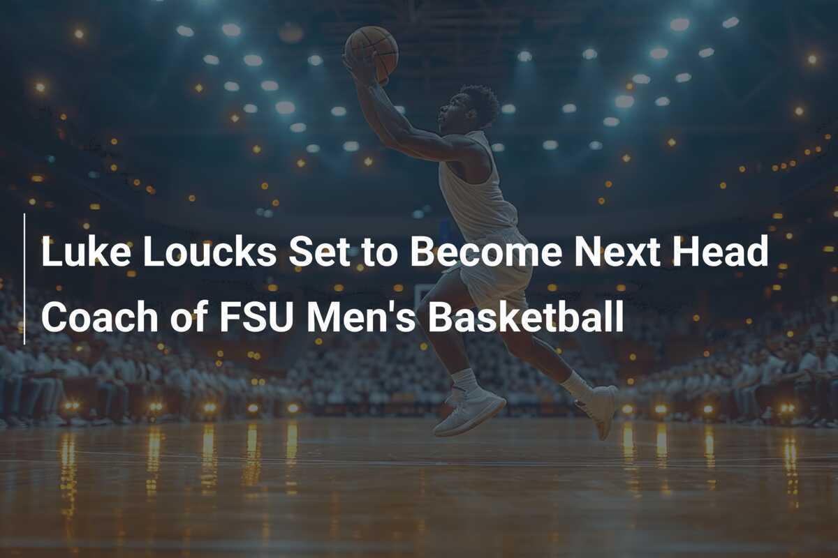 Luke Loucks wird neuer Cheftrainer der FSU-Basketballmannschaft ...