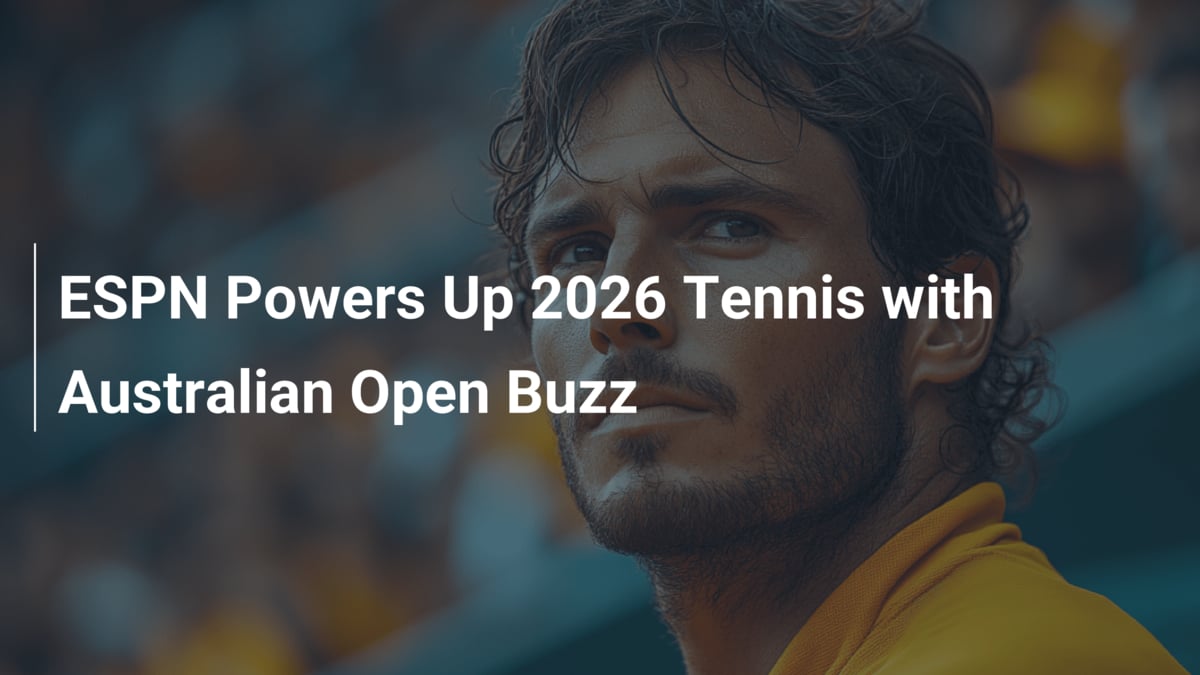 ESPN Powers Up 2026 Tennis with Australian Open Buzz - footboom1.com