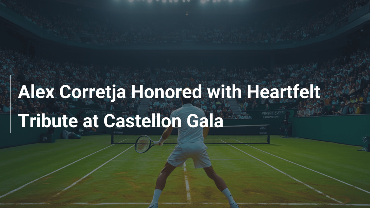 Alex Corretja Recibe Emocionante Homenaje en Gala de Castellón ...