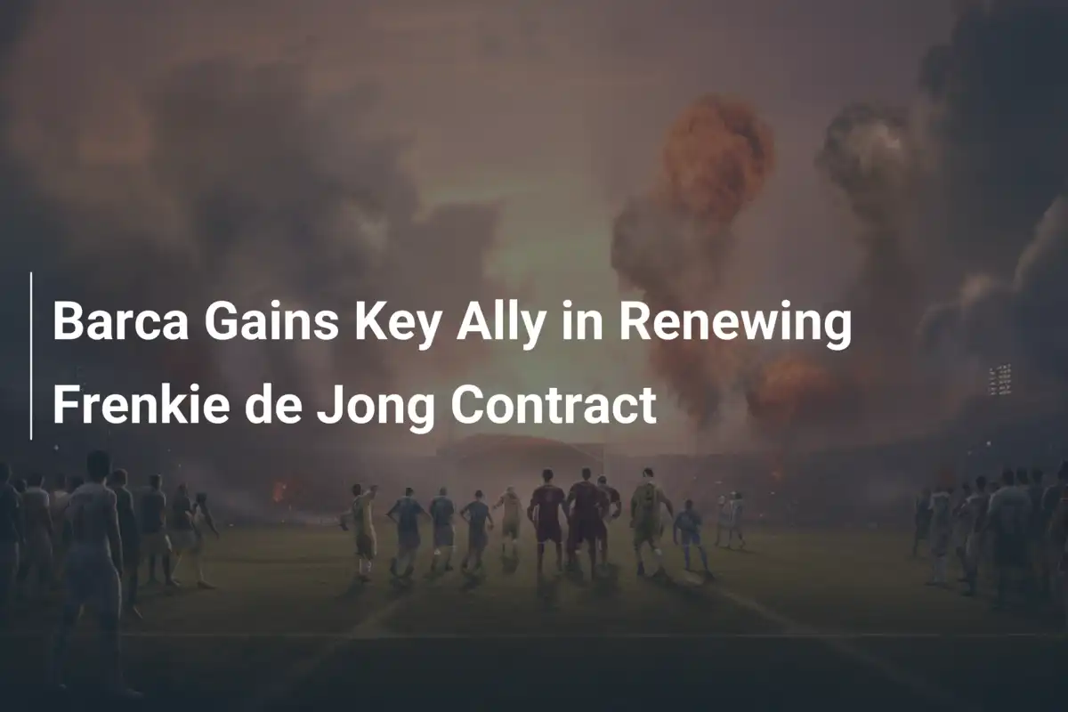 Barca Gains Key Ally in Renewing Frenkie de Jong Contract - footboom1.com