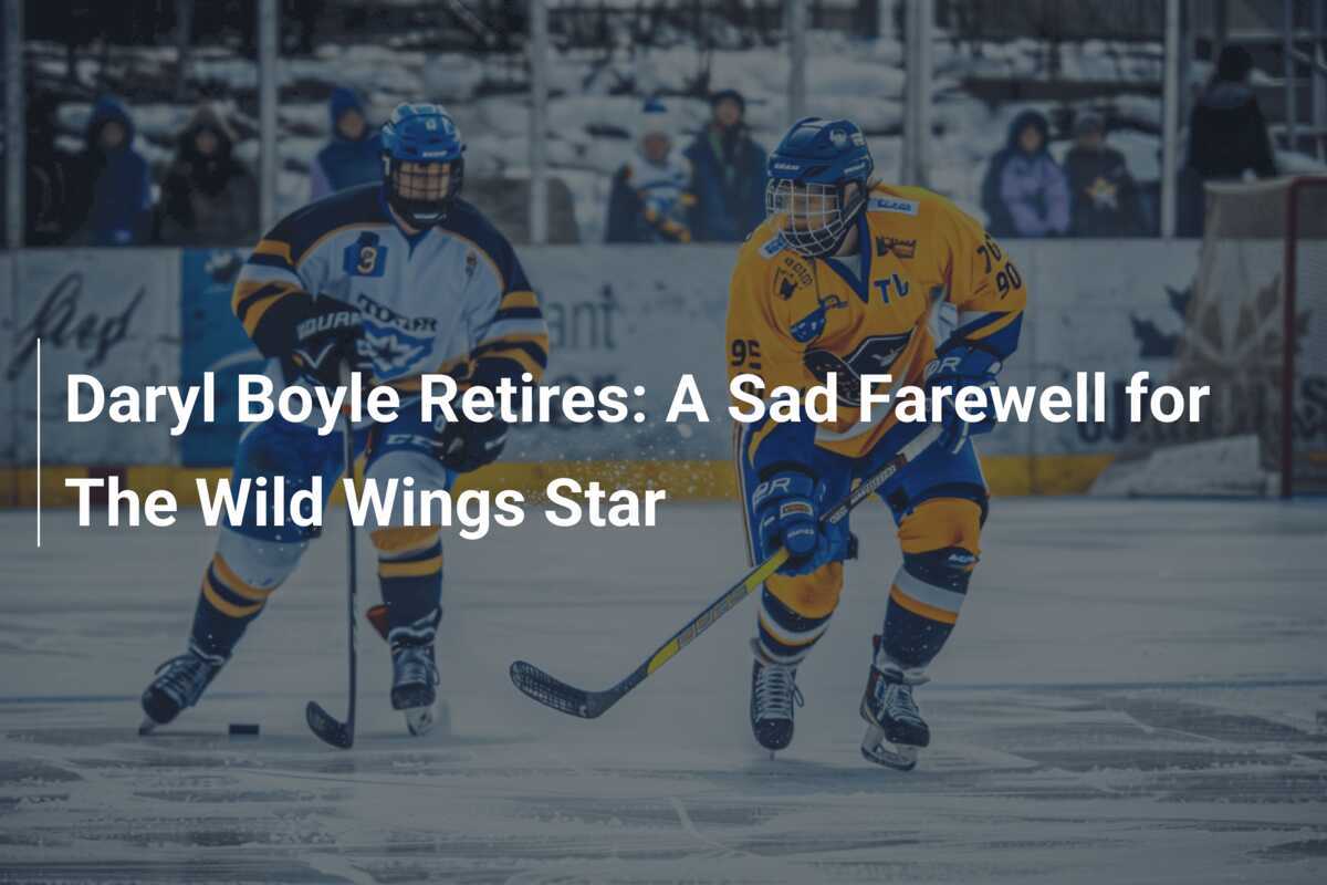 Daryl Boyle Retires: A Sad Farewell for The Wild Wings Star - footboom1.com