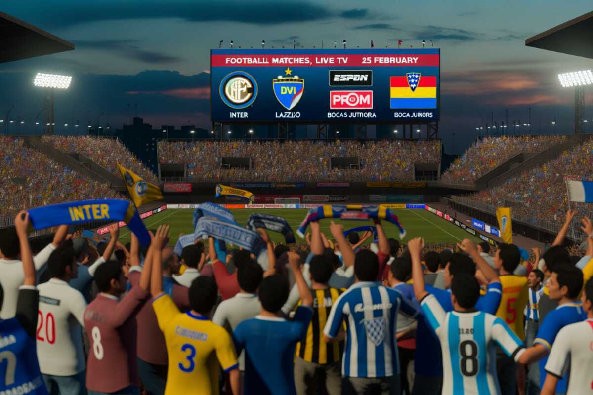Live Football Matches on TV for Tuesday, February 25 - footboom1.com