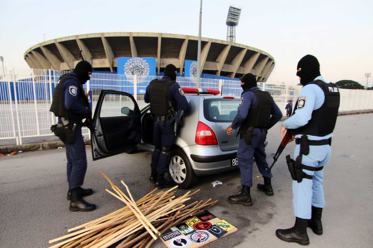 Local Police Seize Wooden Sticks and Masks Ahead of Valladolid-Sevilla ...