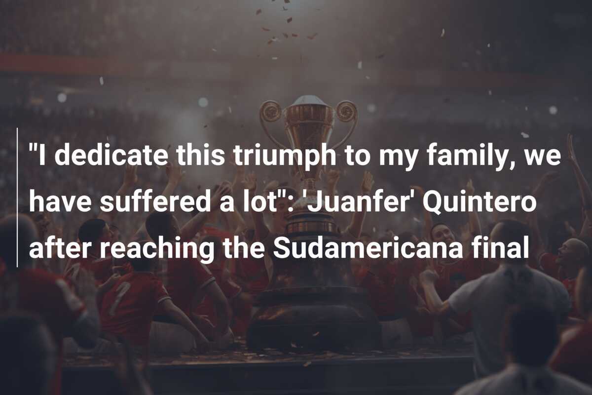 "I dedicate this triumph to my family, we have suffered a lot ...