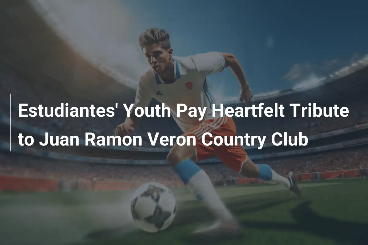 El emotivo homenaje de las juven de Estudiantes a Juan Ramón Verón en ...