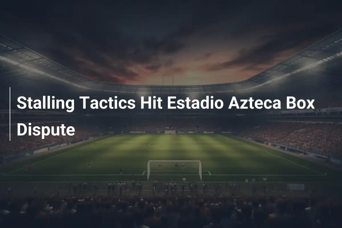 Stalling Tactics Hit Estadio Azteca Box Dispute - footboom1.com