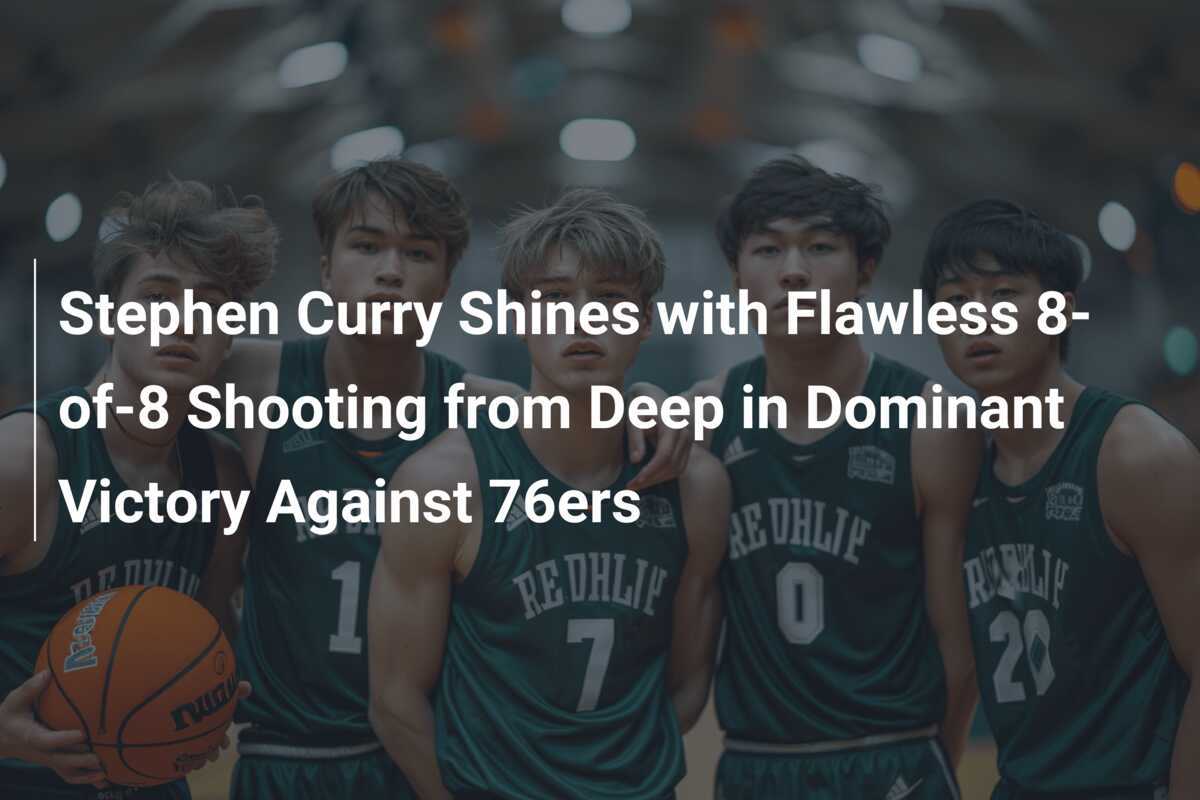 Stephen Curry brille avec un tir parfait de 8 sur 8 à trois points lors ...