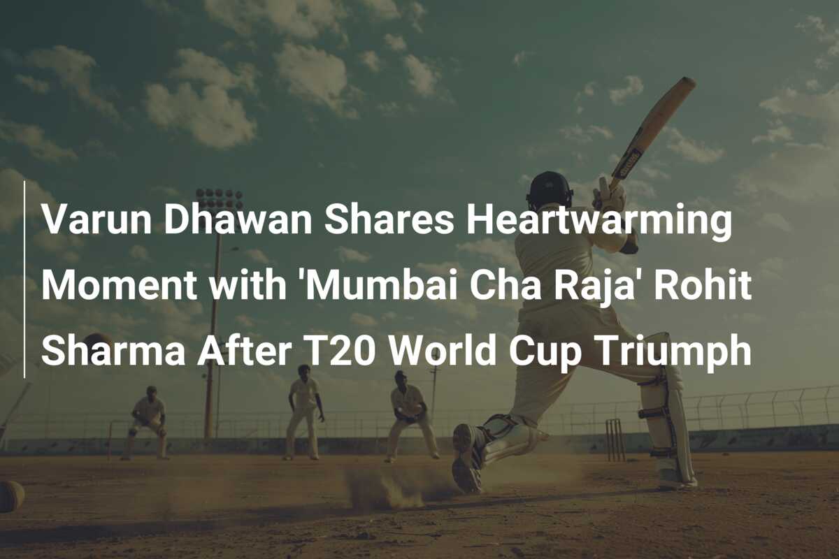 Varun Dhawan Shares Heartwarming Moment with ‘Mumbai Cha Raja’ Rohit ... Varun Dhawan Shares Heartwarming Moment with ‘Mumbai Cha Raja’ Rohit ...