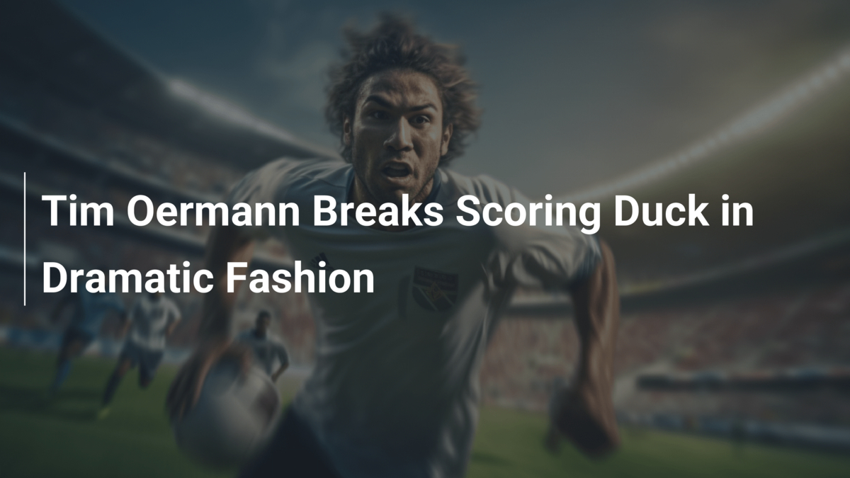 Tim Oermann Quebra Jejum de Gols em Momento Épico - footboom1.com