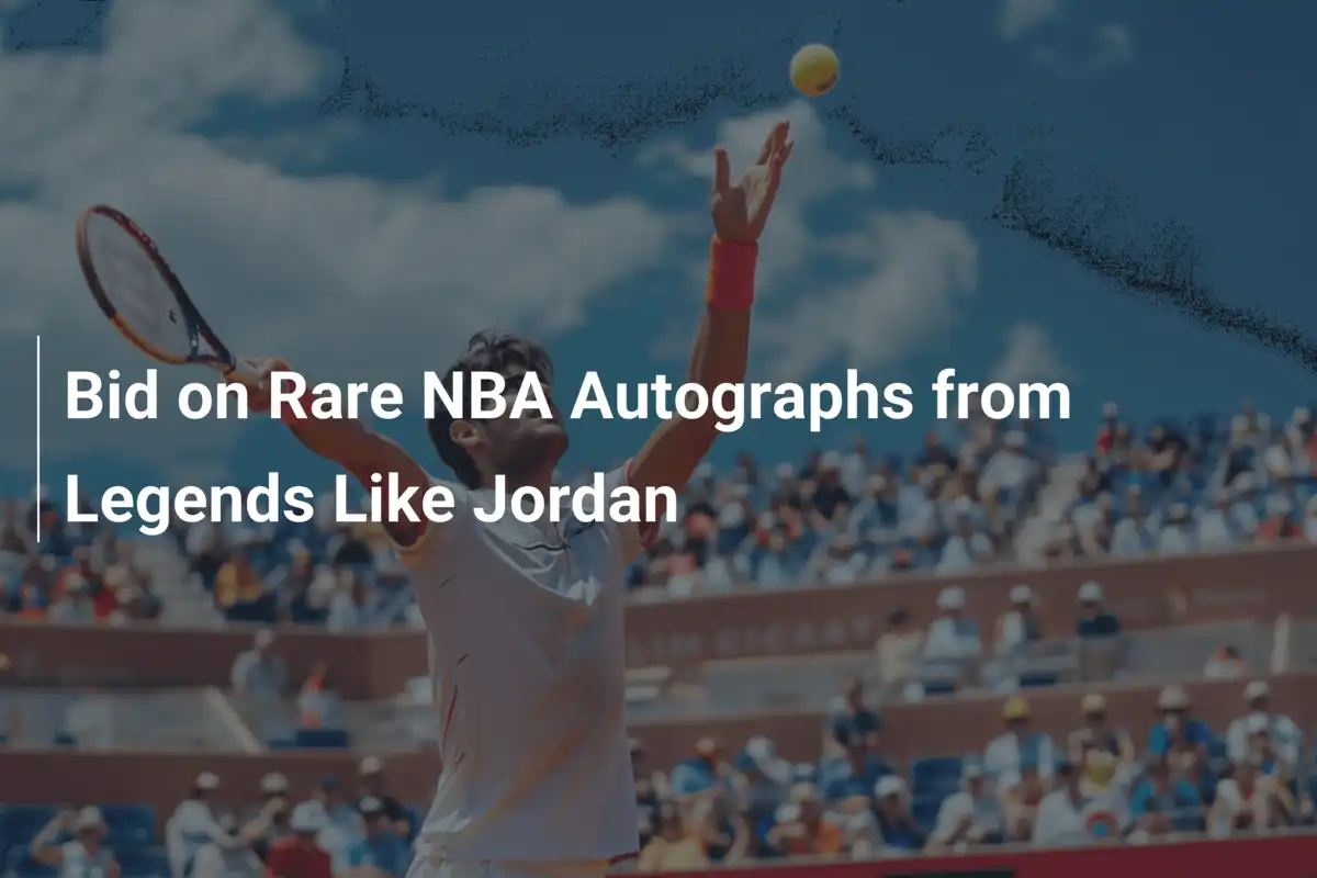 Bid on Rare NBA Autographs from Legends Like Jordan - footboom1.com