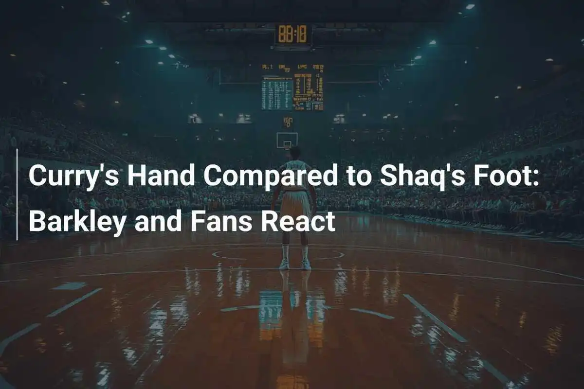 Curry's Hand Compared to Shaq's Foot: Barkley and Fans React - footboom1.com