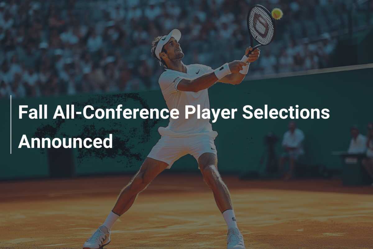 Fall All-Conference Player Selections Announced - footboom1.com