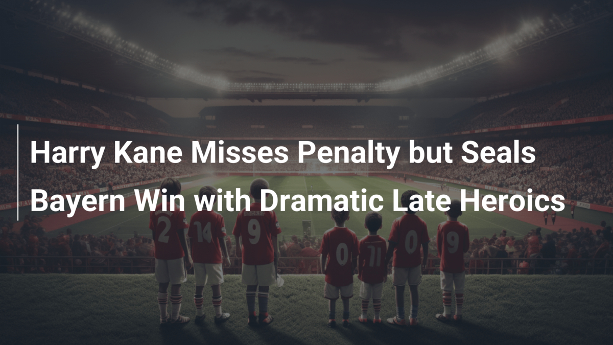 Harry Kane Misses Penalty but Seals Bayern Win with Dramatic Late ...