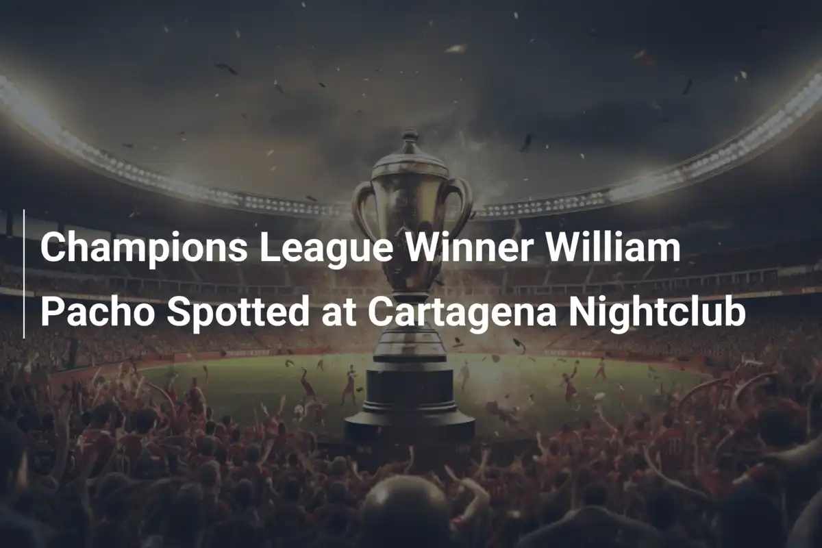 William Pacho, campeón de la Champions League, captado en una noche de ...