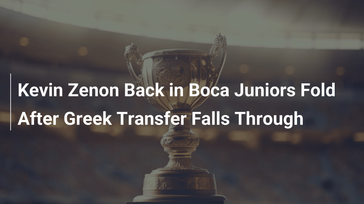 Kevin Zenon Resta al Boca Juniors: Una Seconda Chance per Riscattarsi ...