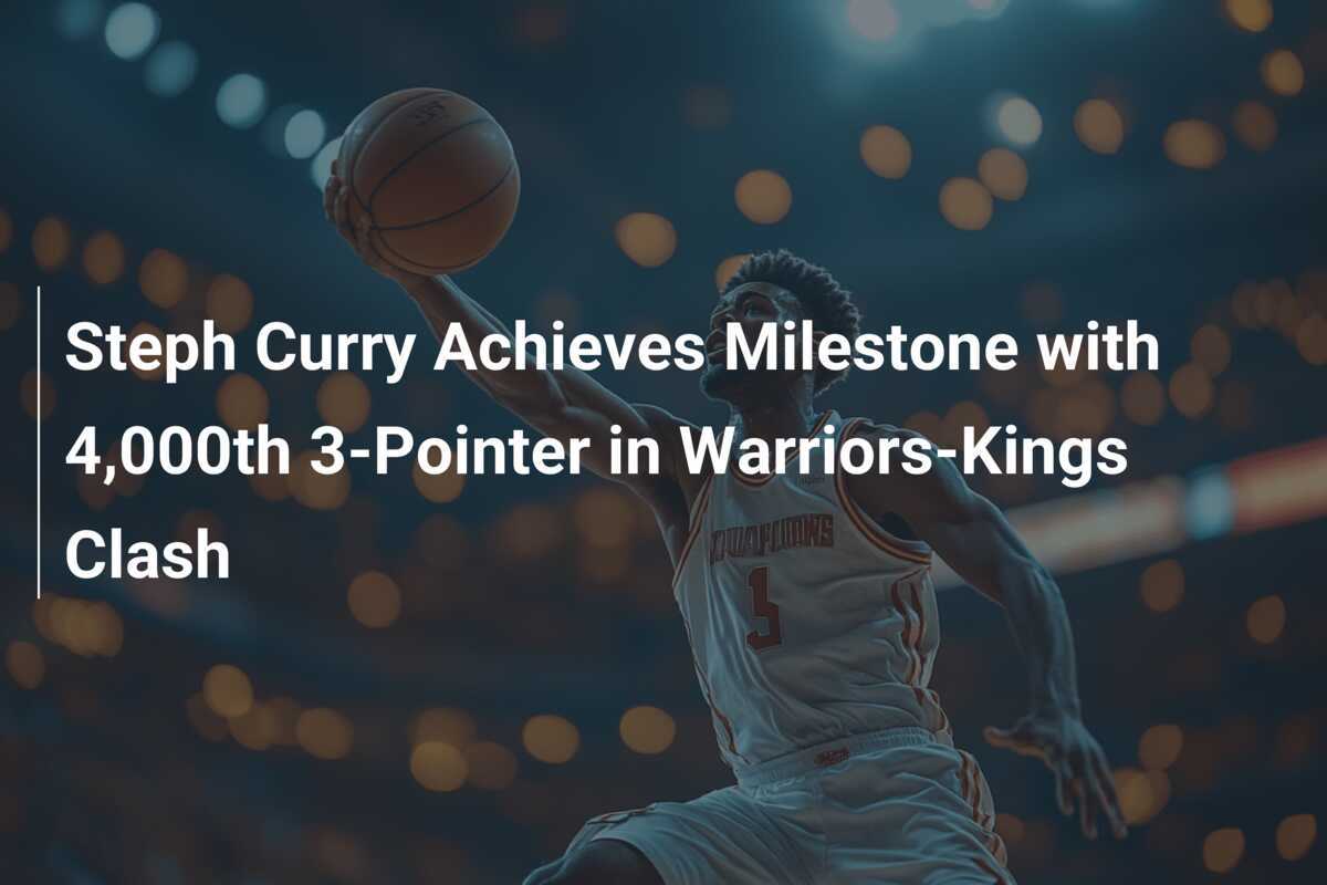 Steph Curry Logra un Hito con su 4,000° Triple en el Enfrentamiento ...