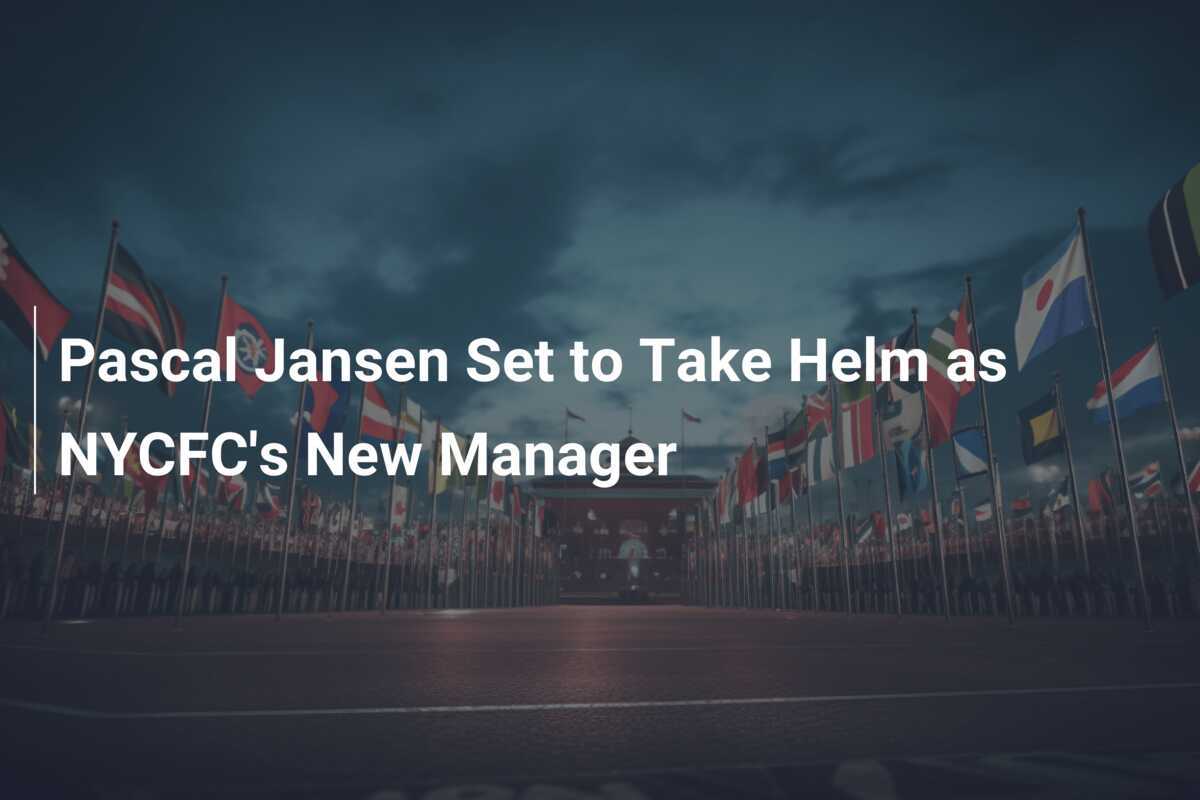 Pascal Jansen Assumirá o Comando como Novo Treinador do NYCFC ...