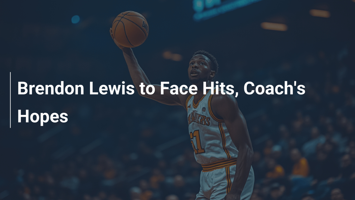 Brendon Lewis Enfrentará Impactos, Esperanças do Treinador - footboom1.com