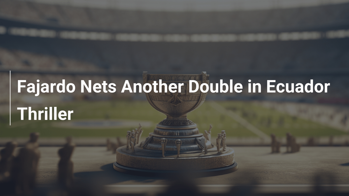 Fajardo erzielt erneut ein Doppelpack im Ecuador-Drama - footboom1.com