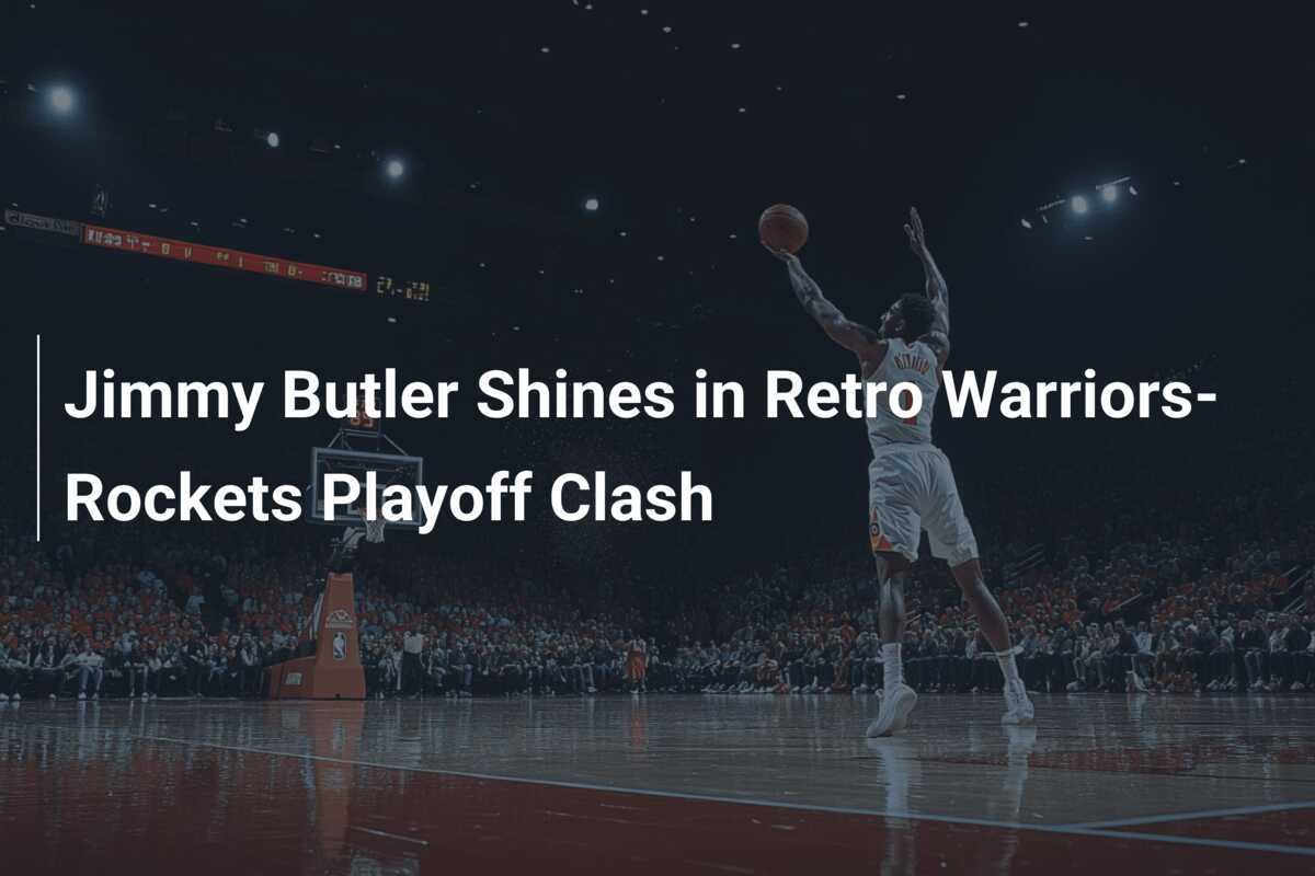 Jimmy Butler Brilla en el Choque de Playoff entre Warriors y Rockets ...