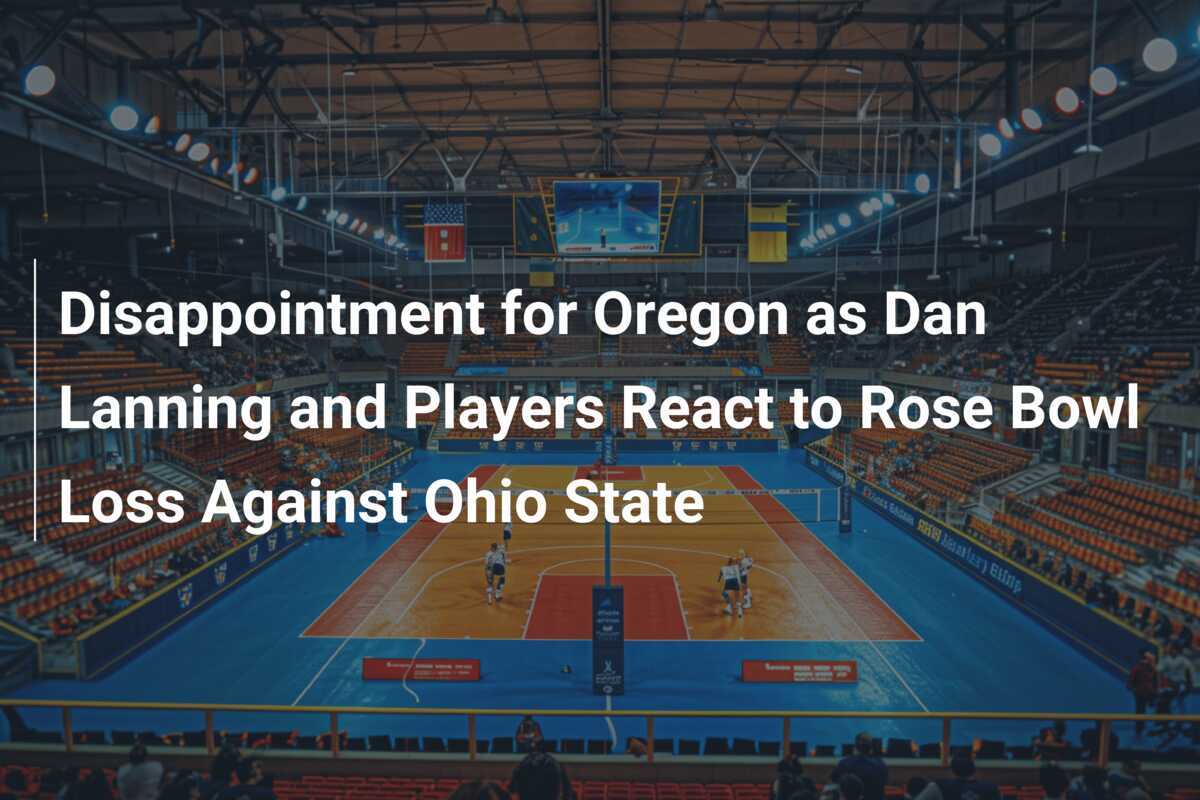 Disappointment for Oregon as Dan Lanning and Players React to Rose Bowl ...