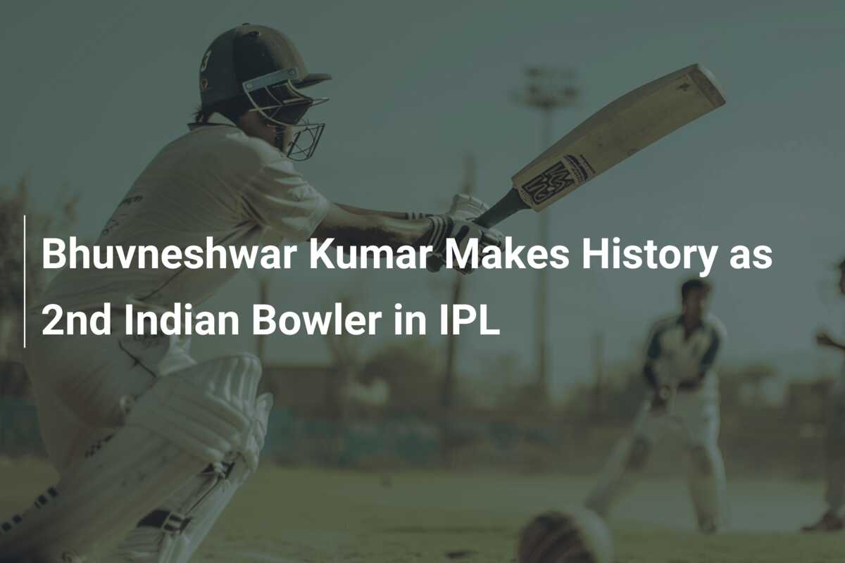 Bhuvneshwar Kumar Makes History as 2nd Indian Bowler in IPL - azscore.com